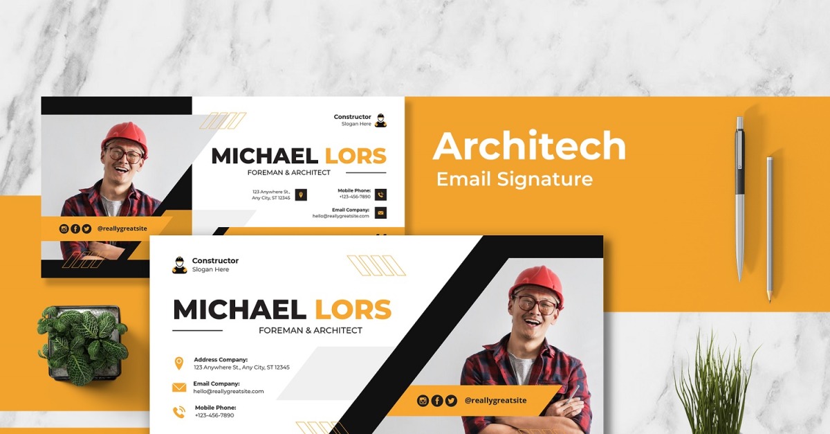 Great Architech Email Signature #252156 - TemplateMonster