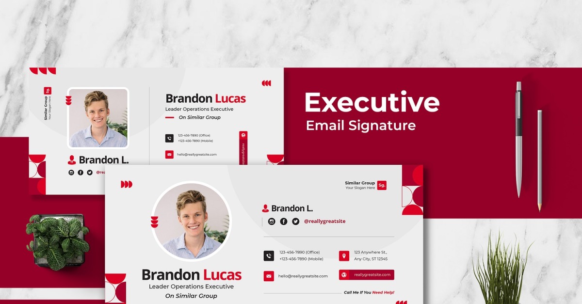 Operation Executive Email Signature #252154 - TemplateMonster