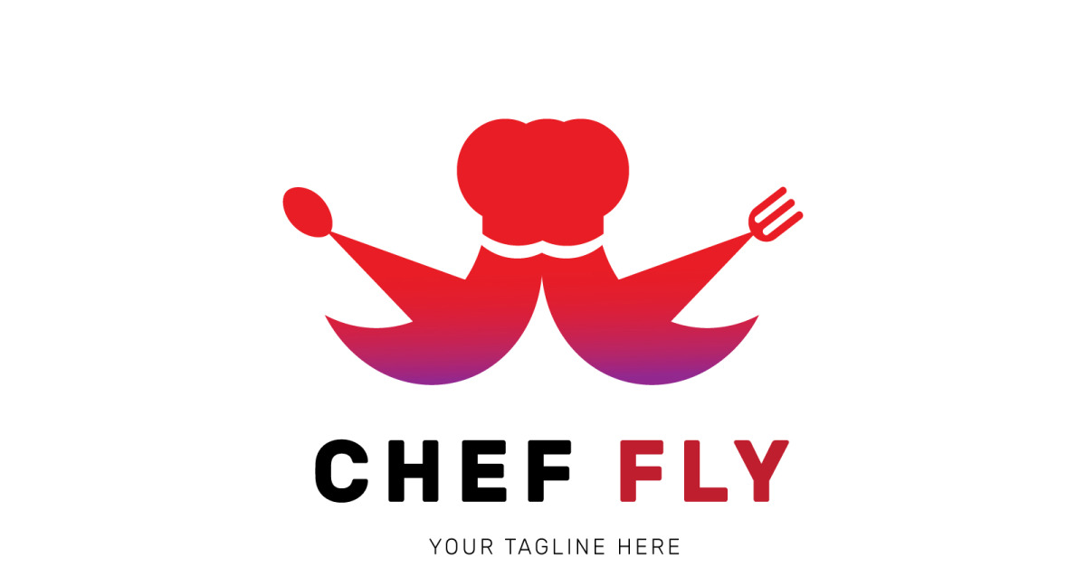 Chef Fly Logo Template Design For You Restaurant Business