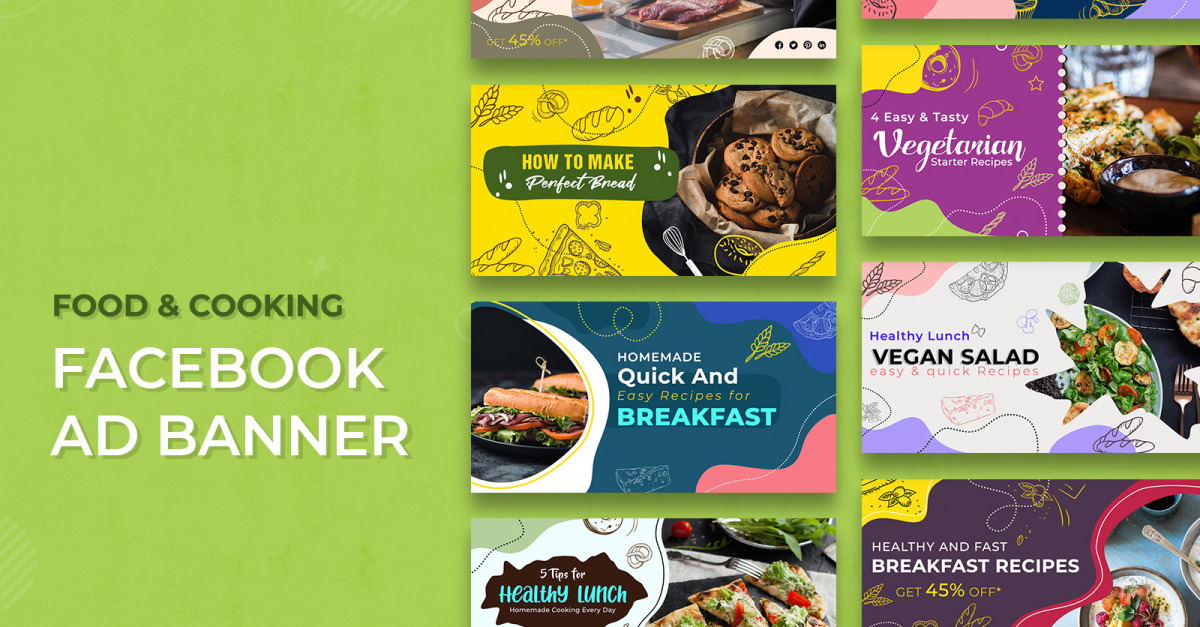 Food and Restaurant Hotel Facebook Ad Banners