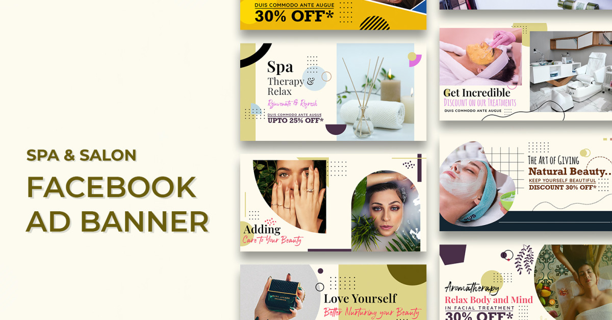 Spa Salon Facebook Ad Banners Template - TemplateMonster
