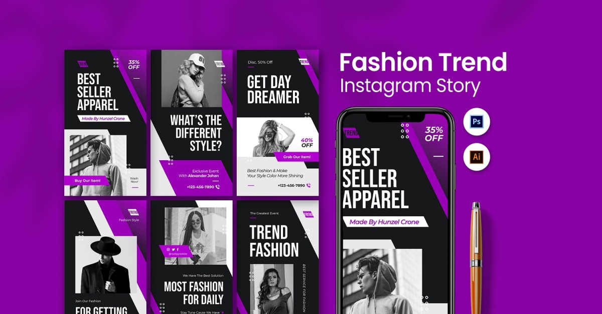 Fashion Trend Instagram Story #252915 - TemplateMonster