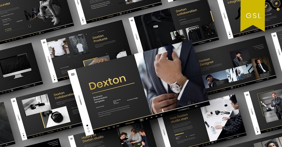 Dexton - Modello di diapositiva di Google aziendale