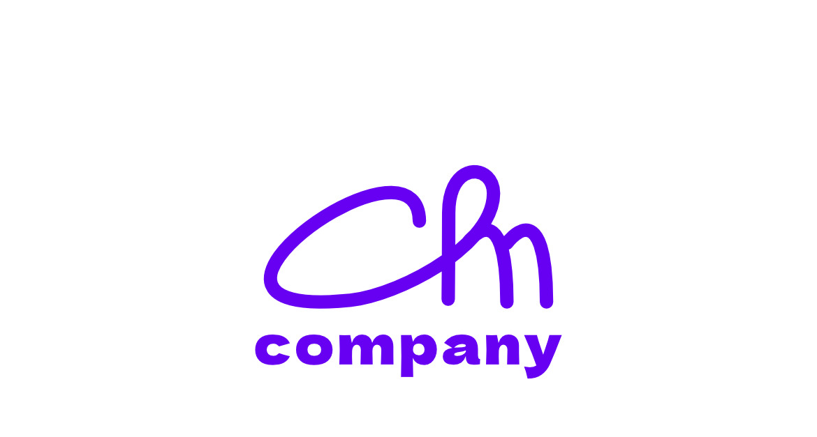 Komut Dosyası Monogram Harf CM Yuvarlak Logo