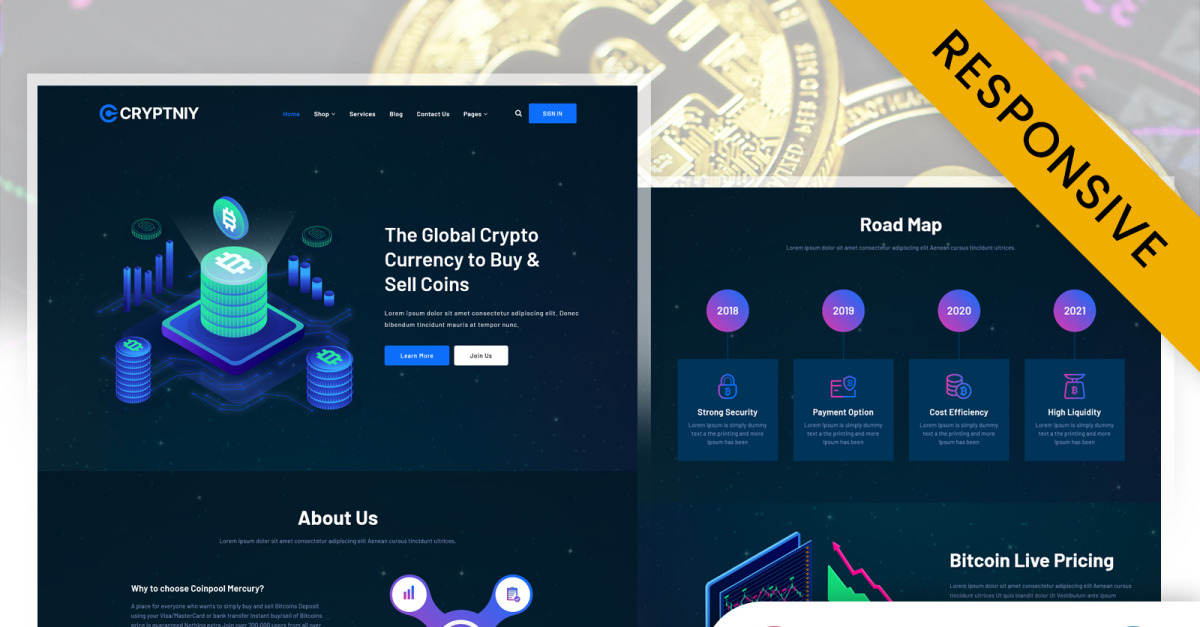 Cryptnity - Cryptocurrency Elementor WordPress Theme