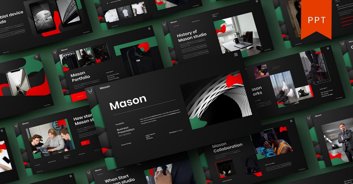 Mason – Business PowerPoint Template - TemplateMonster