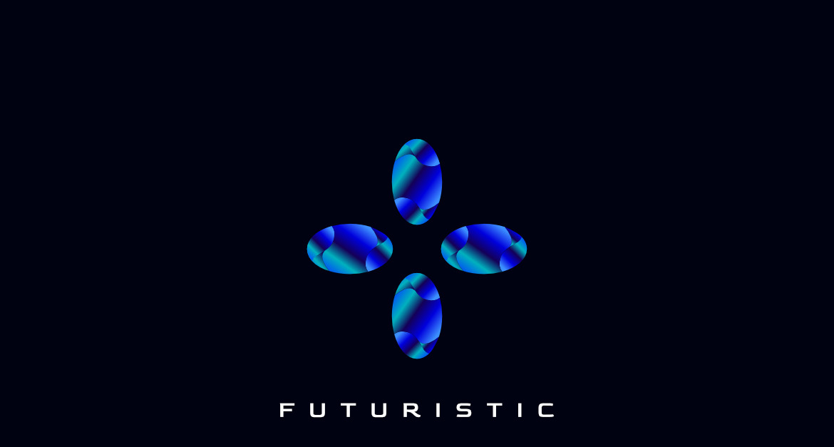 Abstract Blue Tech Logo Template #253514 - TemplateMonster