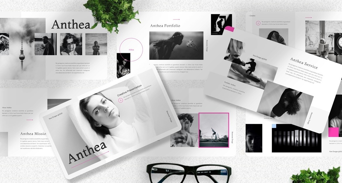 Anthea - Influenciador Keynote #254089 - TemplateMonster