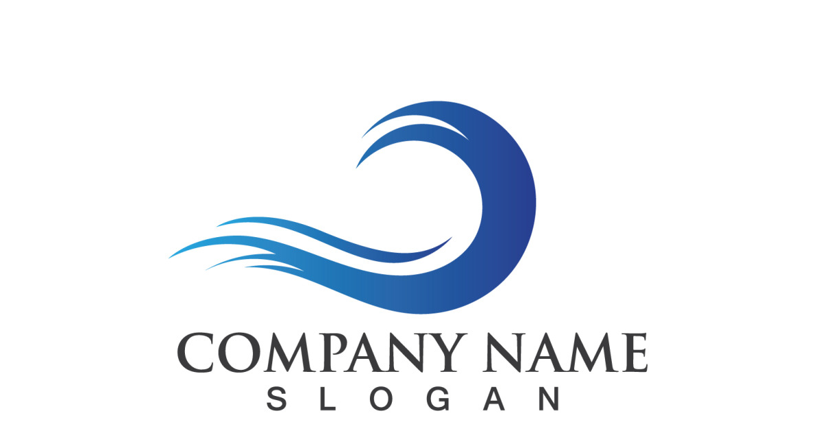 Wave Water Logo And Symbol Vector V3 - TemplateMonster