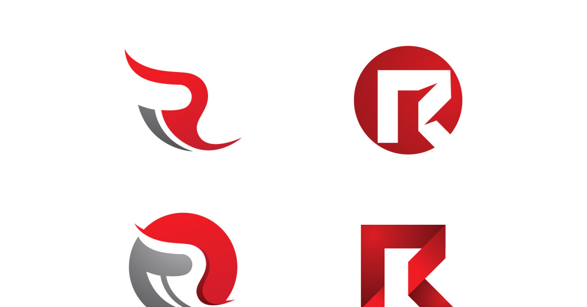R Harfi Logo Vektör Sembolü V5 #254251 - TemplateMonster