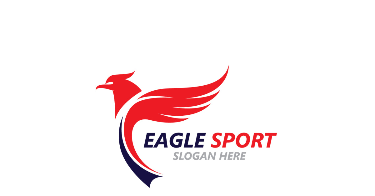 Eagle Sport Wing Logo And Symbol V10 - TemplateMonster