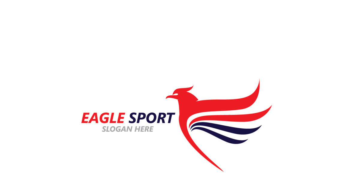 Eagle Sport Wing Logo And Symbol V9 #254398 - TemplateMonster