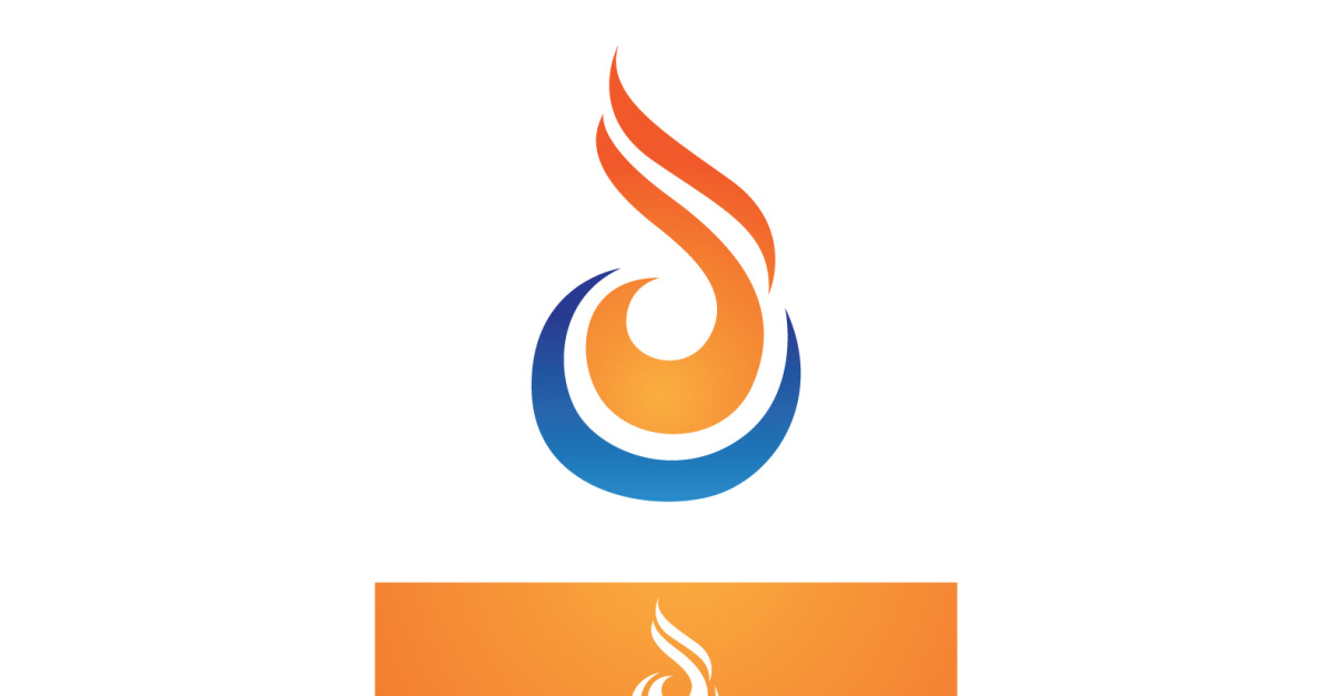 Alev Ateş Sıcak Logo Vektör Sembolü V12 - TemplateMonster