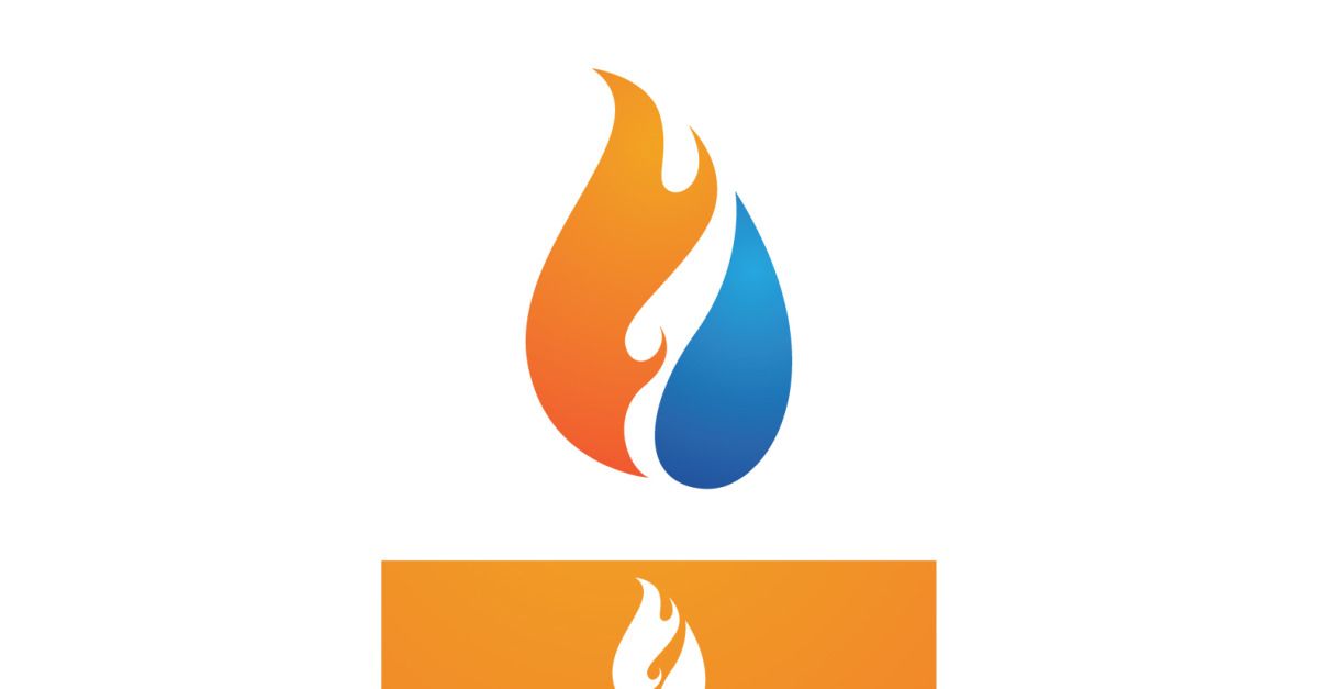 Alev Ateş Sıcak Logo Vektör Sembolü V6 - TemplateMonster