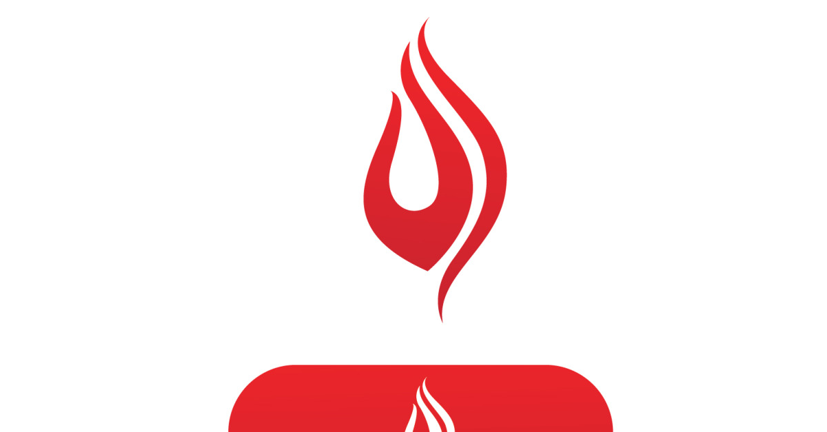 Flame Fire Hot Logo Vector Symbol V14 - TemplateMonster