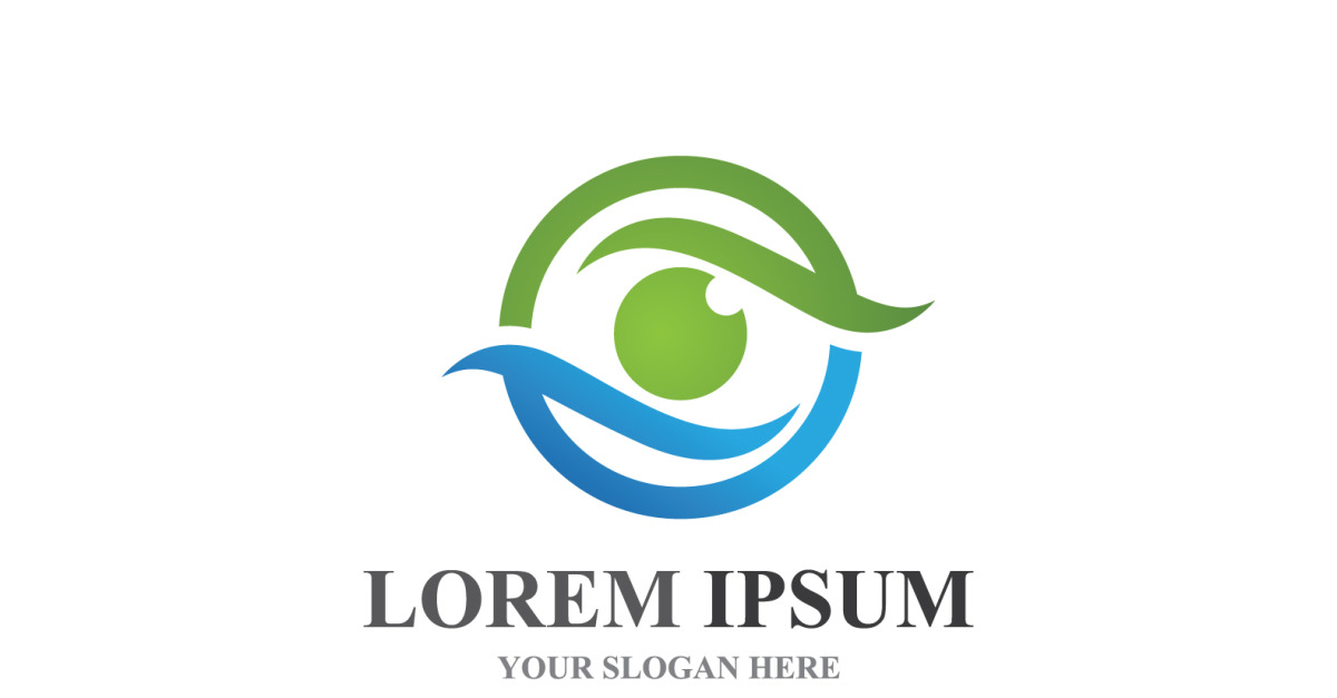 Eye Care Health Logo Vector Symbol V3 - TemplateMonster