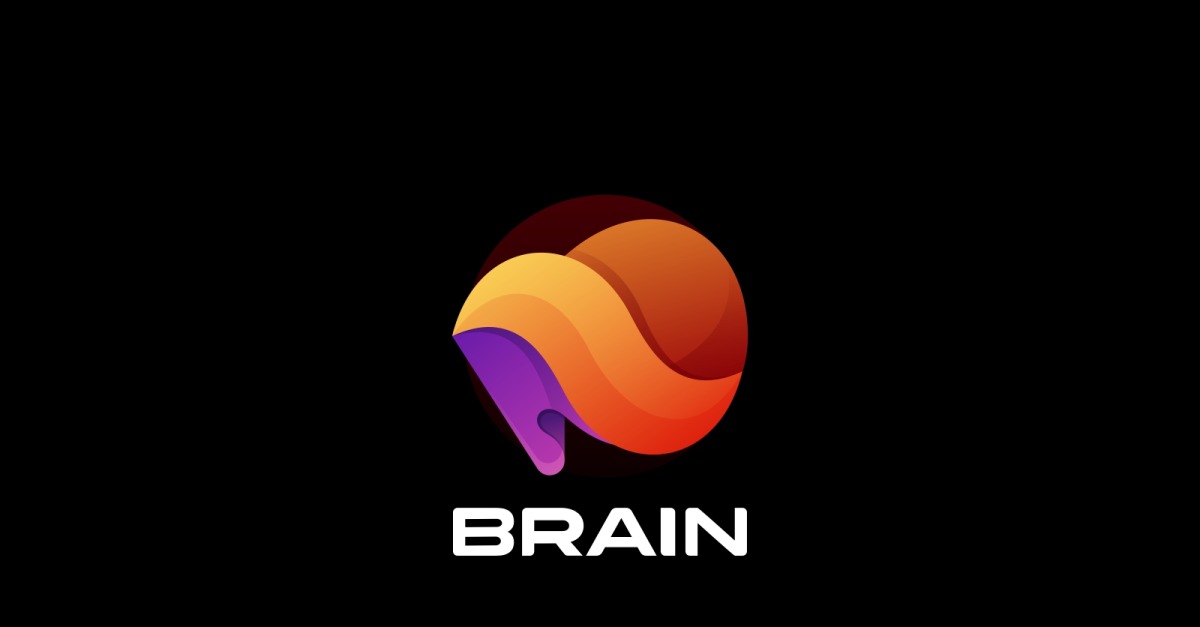 Brain Gradient Colorful Logo Design #254886 - TemplateMonster