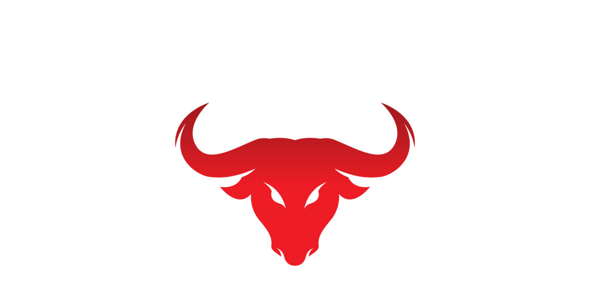 Símbolo de vetor de logotipo de touro V5 - TemplateMonster