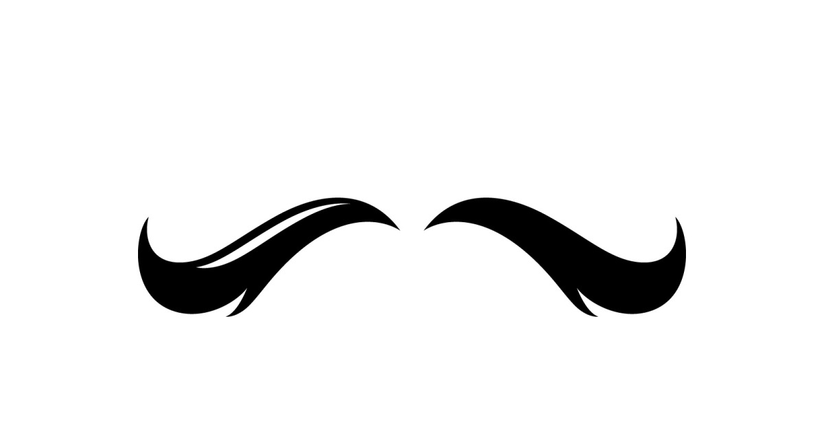 Bigote Logo Vector Símbolo V3 #255395 - TemplateMonster