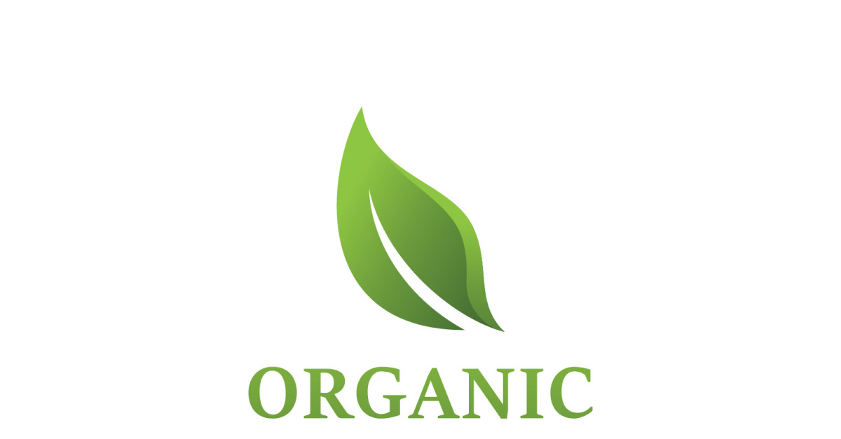 Green leaf organic Logo Vector Symbol V4 - TemplateMonster