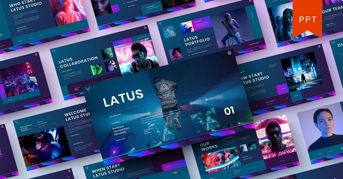 Latus – Modelo de PowerPoint #255533 - TemplateMonster