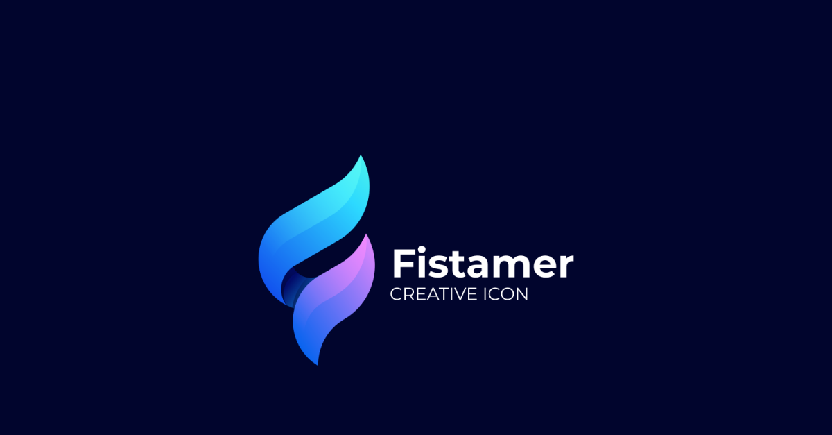 Letter F Color Gradient Logo #255886 - TemplateMonster