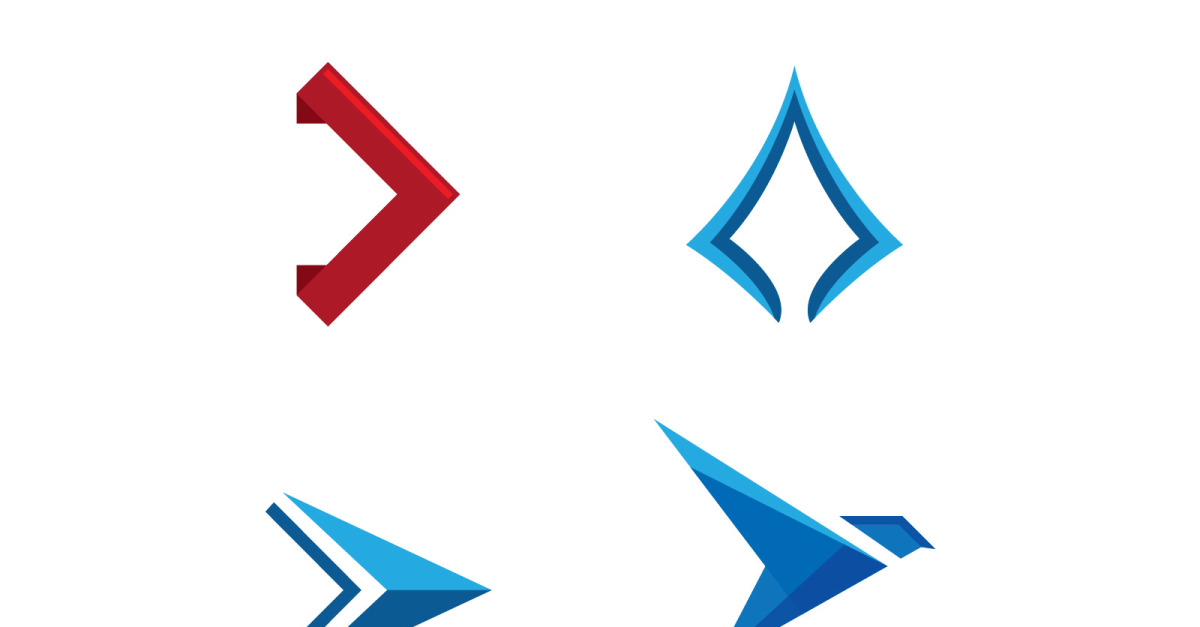 Arrow Sign Logo Vector Template V7 #256051 - TemplateMonster