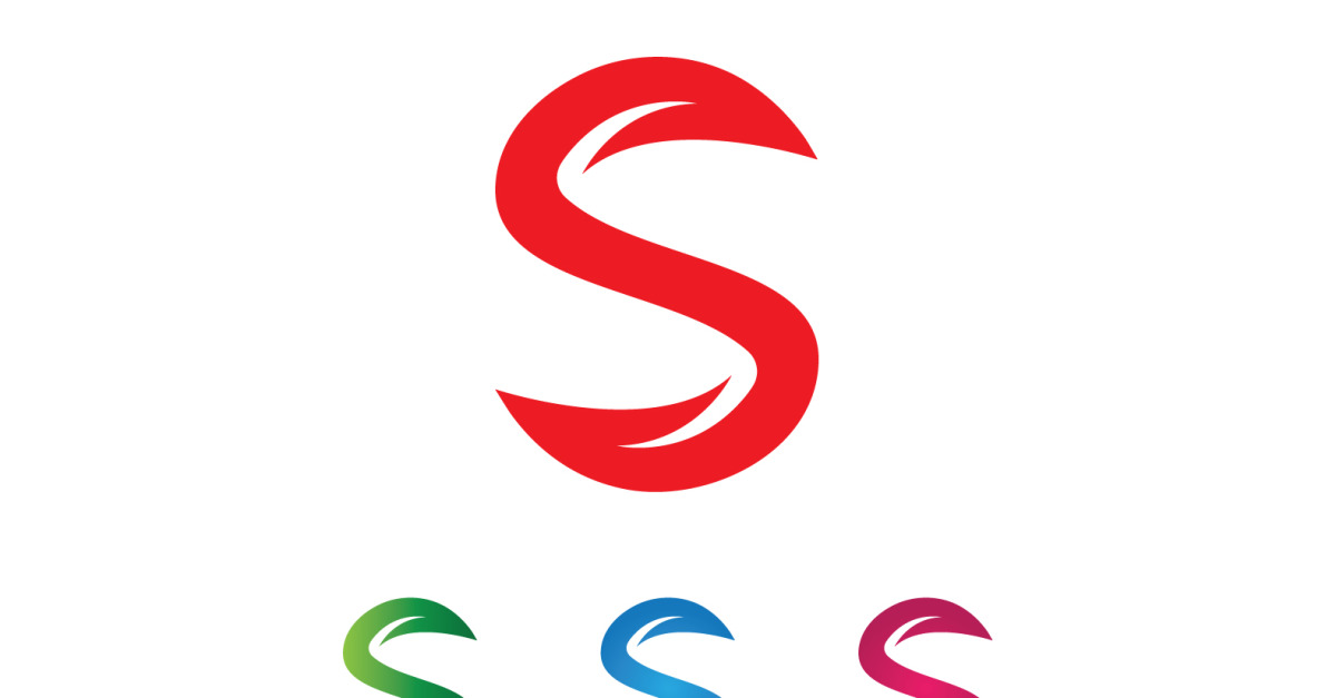 Letra S Logo inicial Vector Business Vector V6