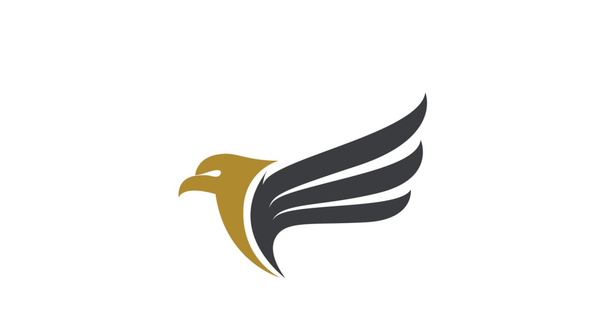 Skrzydło Sokół Ptak Orzeł Logo I Symbol Wektor V10