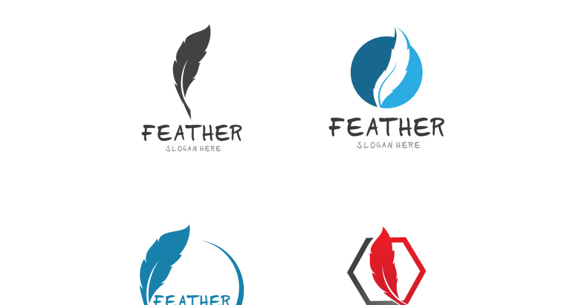 Pena Pena Escrever Sinal Logo Vector V30 - TemplateMonster