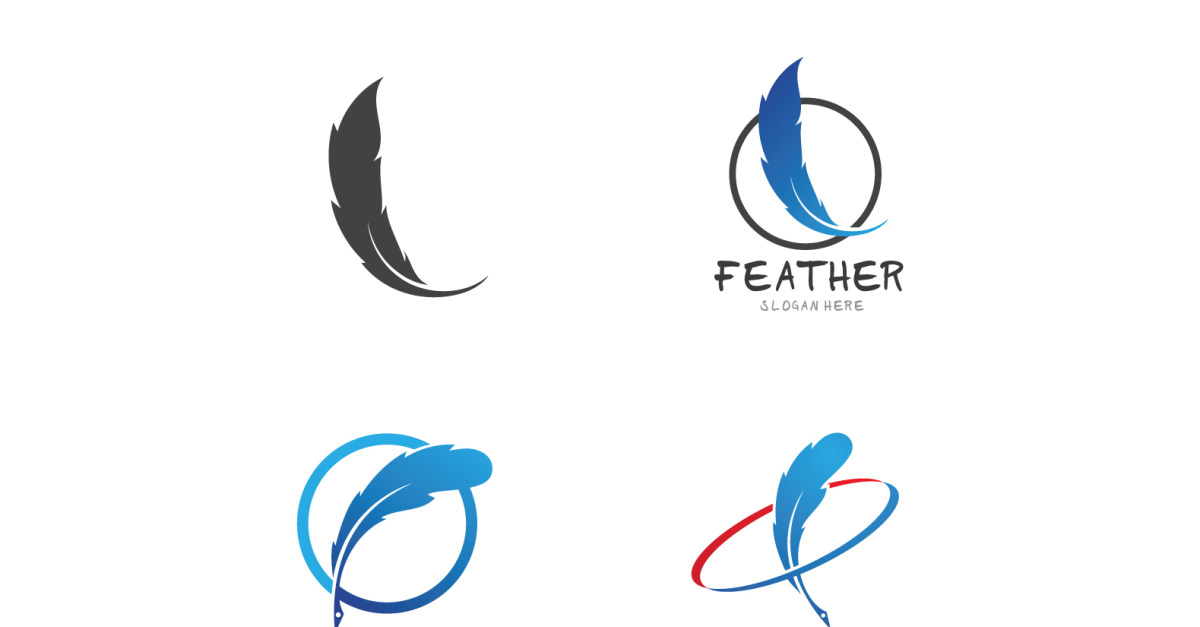 Pena Pena Escrever Sinal Logo Vector V9 - TemplateMonster