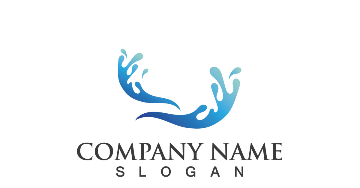 Sıçrama Su Taze Logo Ve Sembol Vektör V16 - TemplateMonster