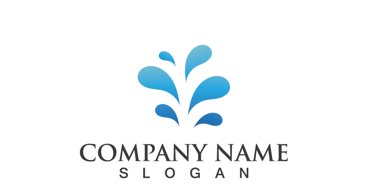 Sıçrama Su Taze Logo Ve Sembol Vektör V23 - TemplateMonster