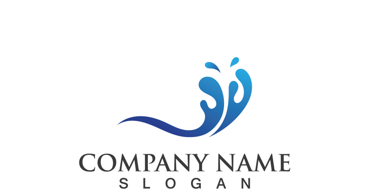 Splash Water Fresh Logo And Symbol Vector V6