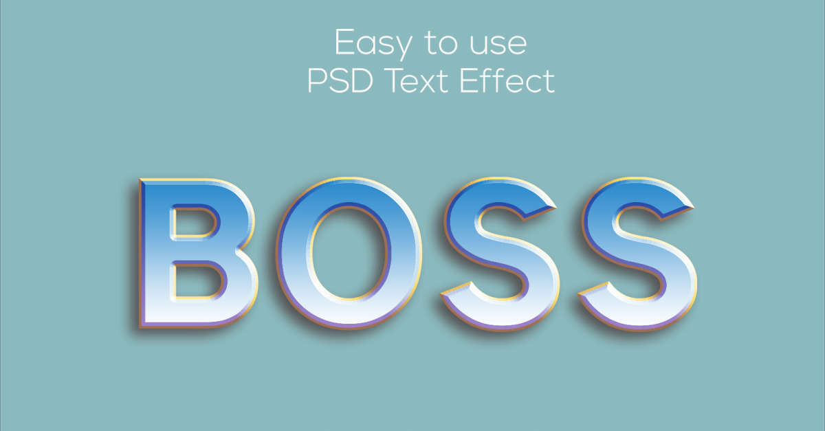 Boss | 3D Boss Psd Text Effect #256592 - TemplateMonster