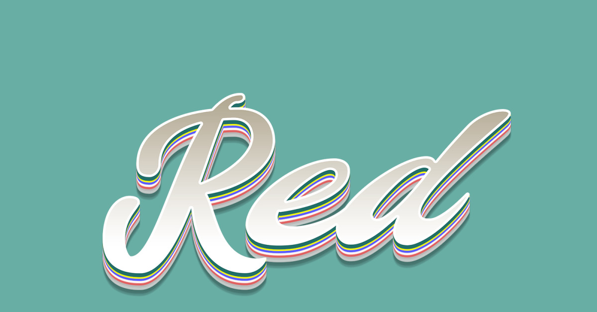 Red | 3D Red Psd Text Effect #256595 - TemplateMonster