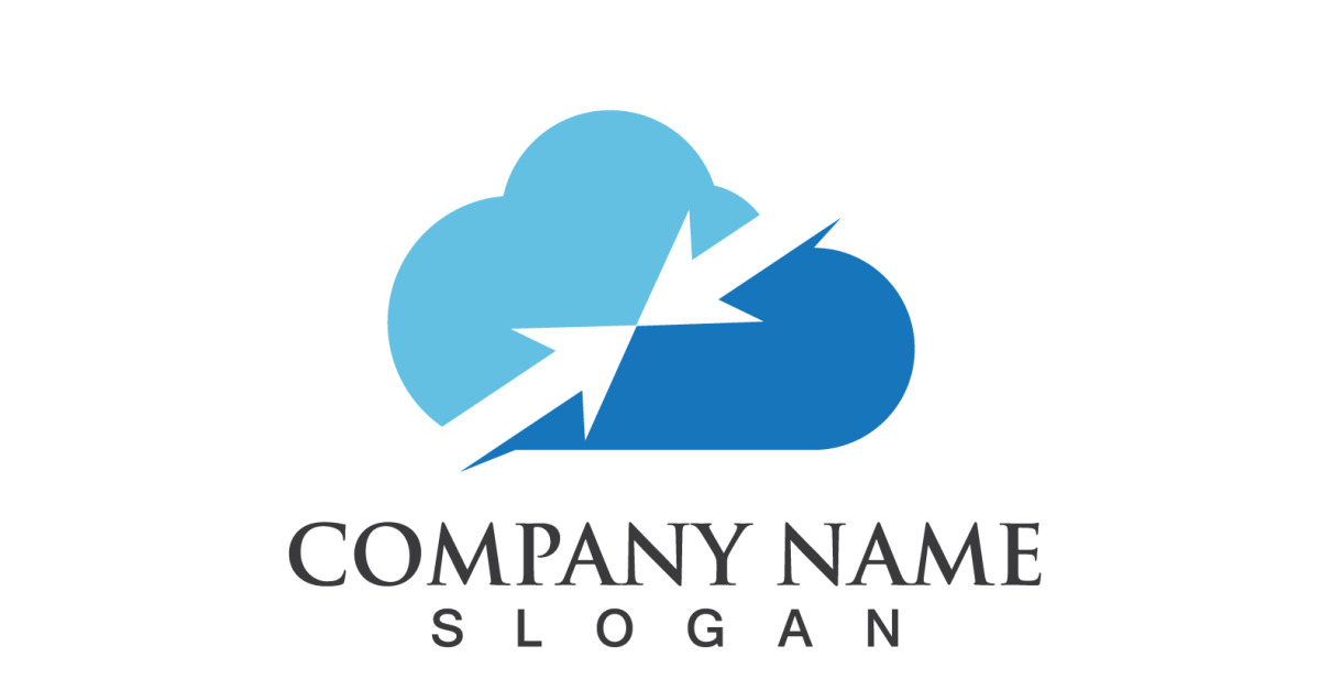 Cloud Server Logo And Symbol Design Vector V3