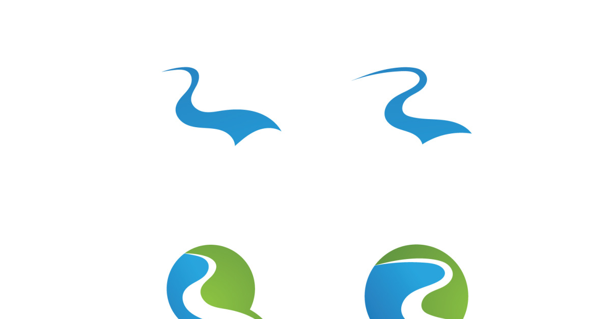 River Logo Vector Icon Illustration Design V18