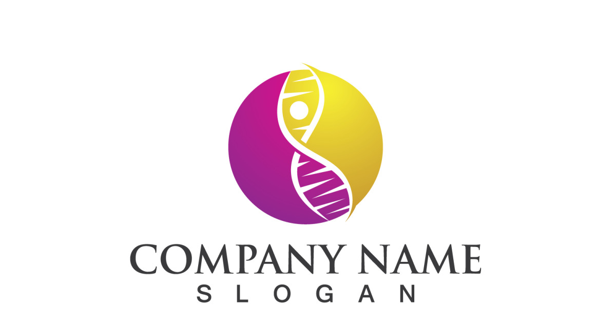 DNA Health Logo And Symbol Vector V13 - TemplateMonster