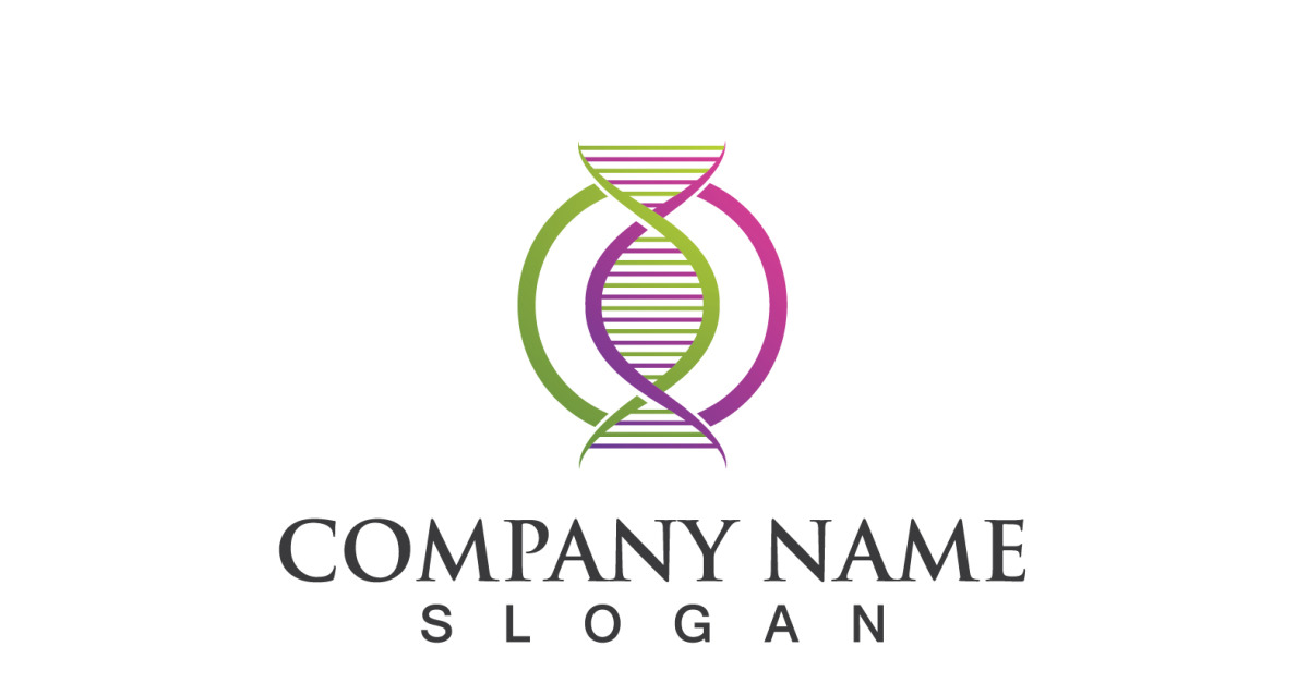 DNA Health Logo And Symbol Vector V15 - TemplateMonster
