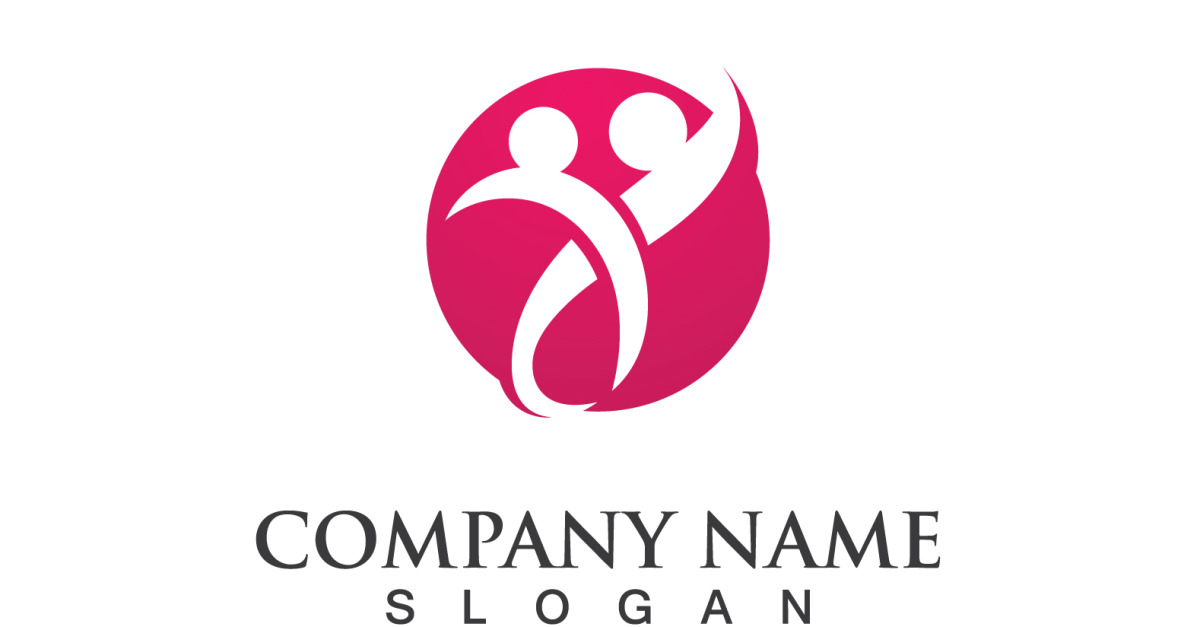 Group Community People Adoption Logo Vector V31