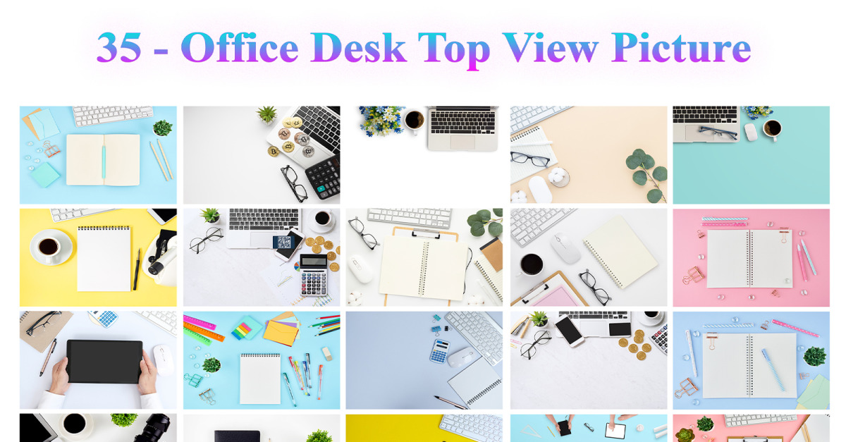 Office Desk Top View Picture #256862 - TemplateMonster