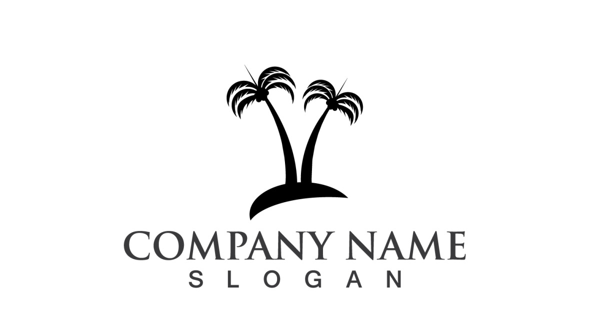 Cocotier Logo Et Symbole Vecteur V9 #257085 - TemplateMonster