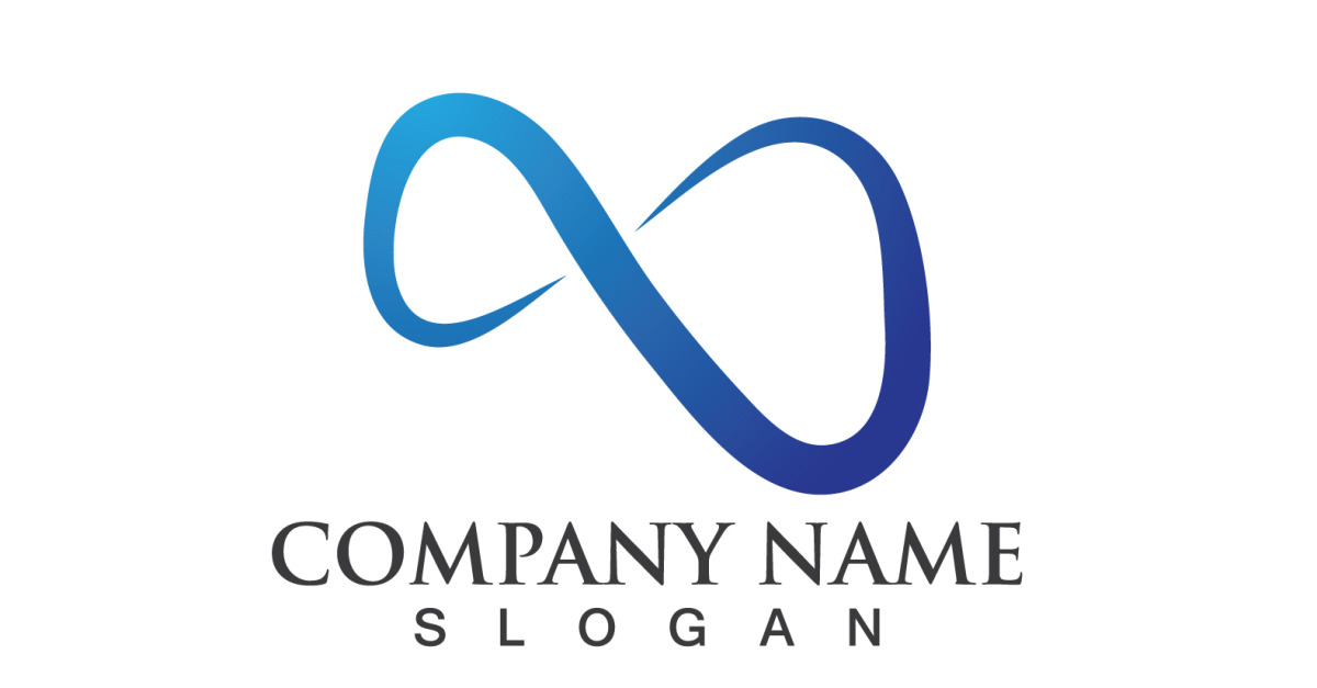 Infinity Line Logo And Symbol Vector Design V11