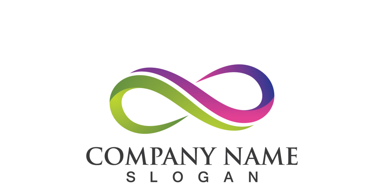 Infinity Line Logo And Symbol Vector Design V12