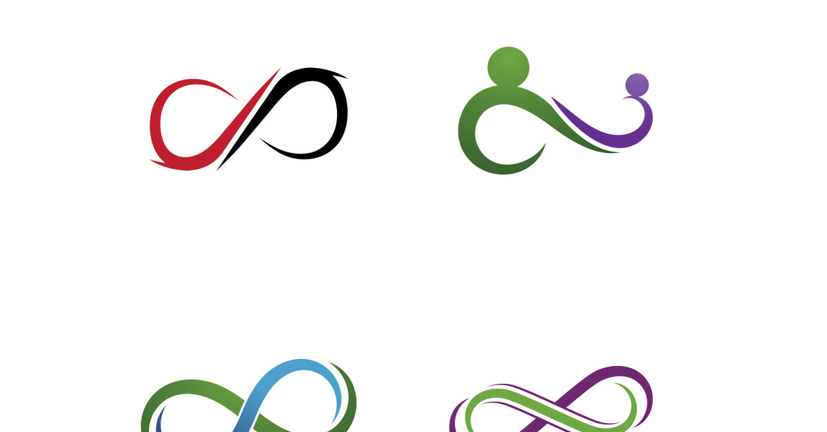 Infinity Line Logo And Symbol Vector Design V19