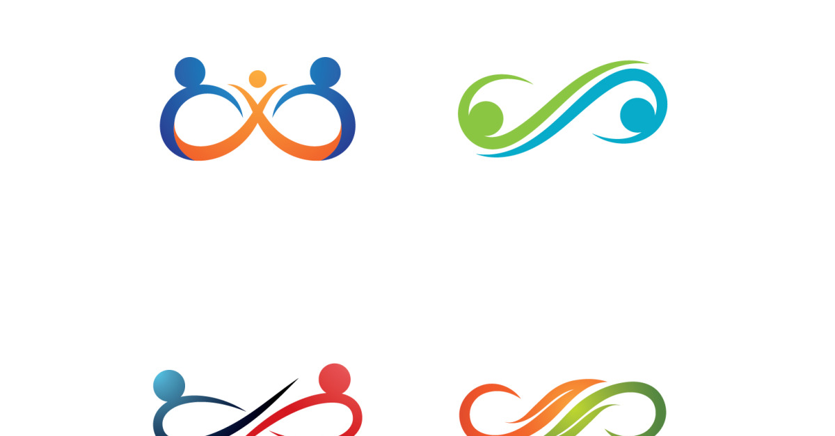 Infinity Line Logo And Symbol Vector Design V20