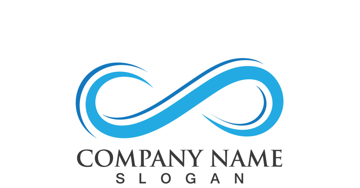 Infinity Line Logo And Symbol Vector Design V4