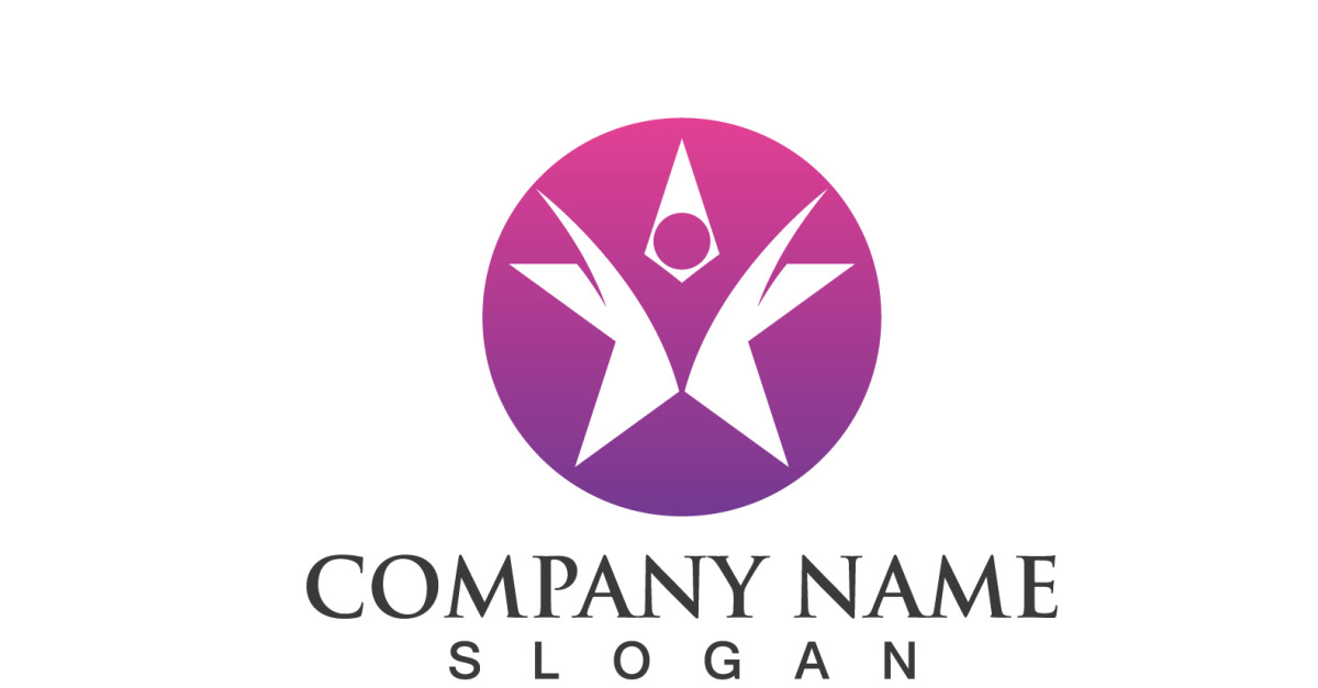 Logotipo de símbolo de éxito estrella Diseño vectorial V13