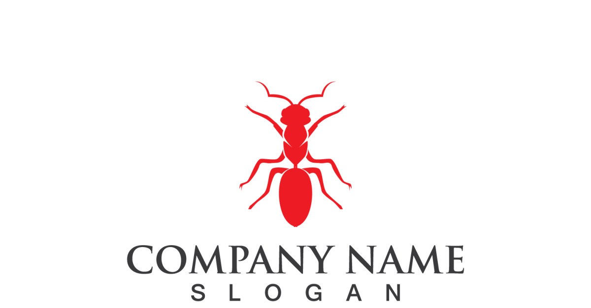 Ant Red Logo And Symbol Vector V1 #257294 - TemplateMonster